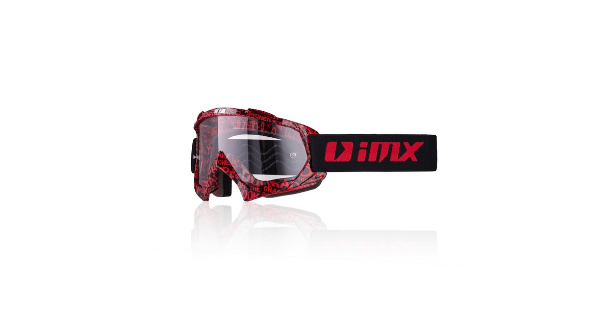 Motokrosové okuliare iMX Mud Graphic - red-black - inSPORTline