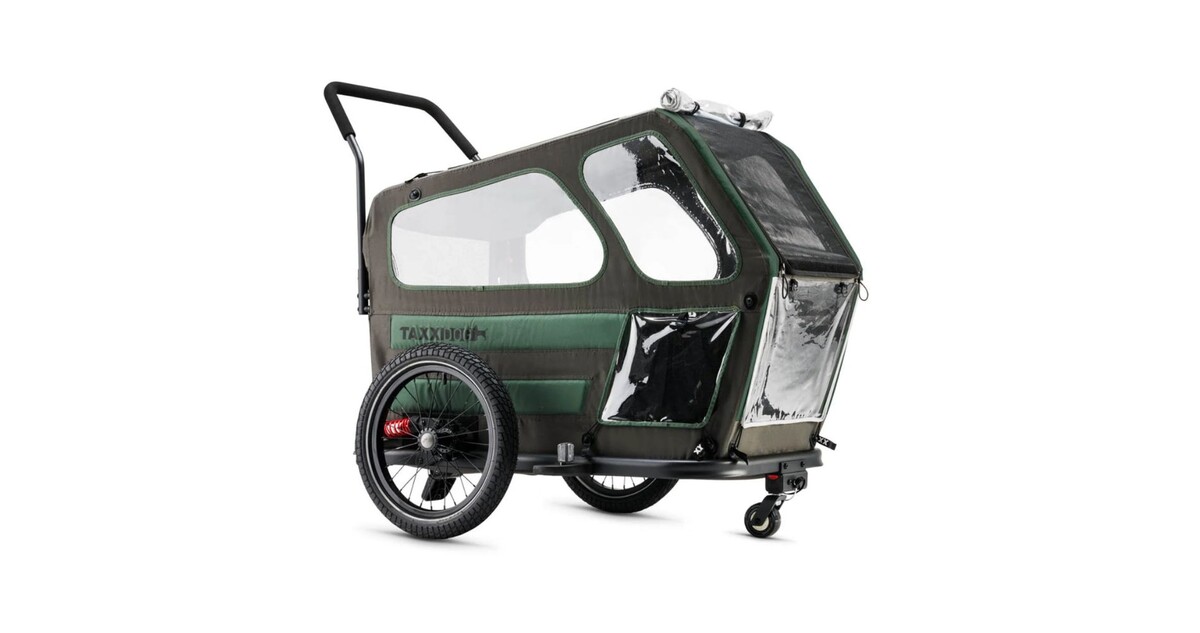 Vozík pre psa TaXXi L tmavo šedá/tmavo zelená - inSPORTline